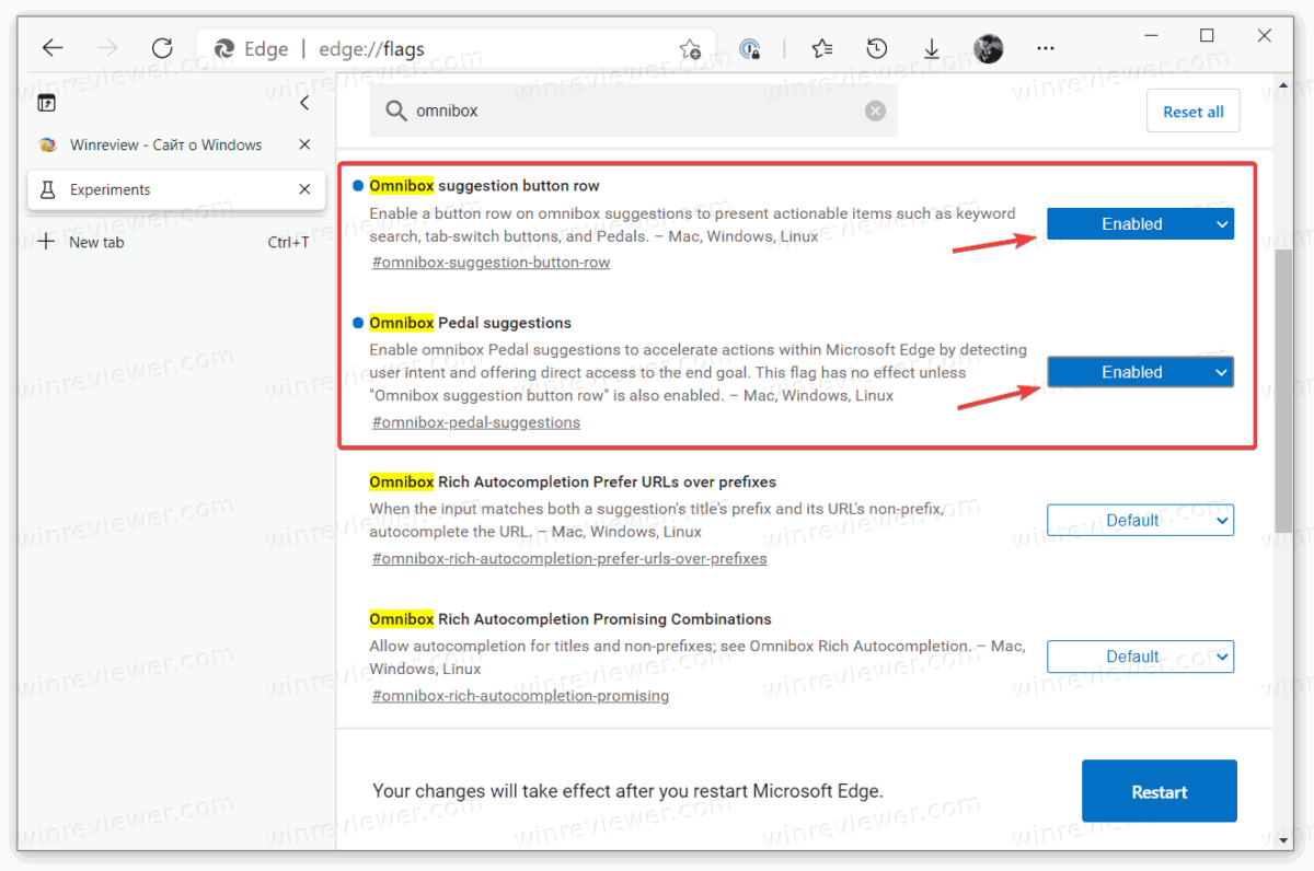 Как включить быстрые команды в Microsoft Edge